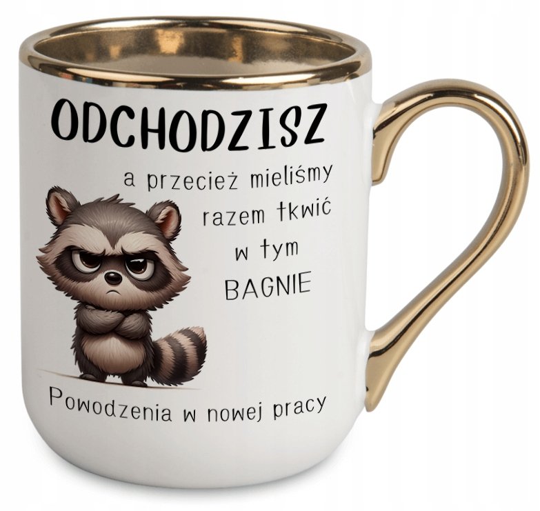 Kubek Złoty Na Pożegnanie Odejście Koleżanki Kolegi Pracownika Pracy Biura - Inna marka | Sklep ...