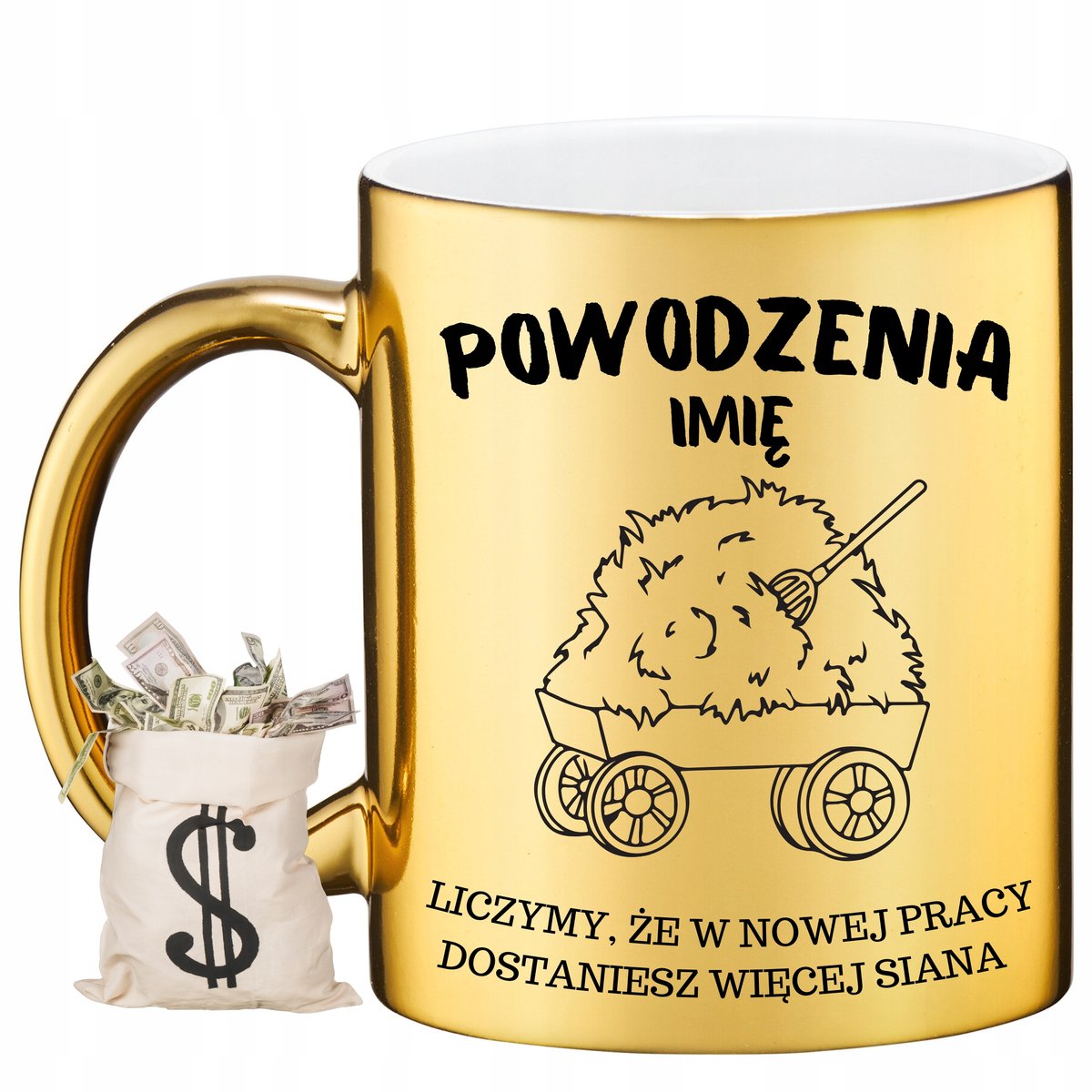 KUBEK ZŁOTY NA POŻEGNANIE ODEJŚCIE KOLEŻANKI KOLEGI Z PRACY NA PREZENT - Inna marka | Sklep ...