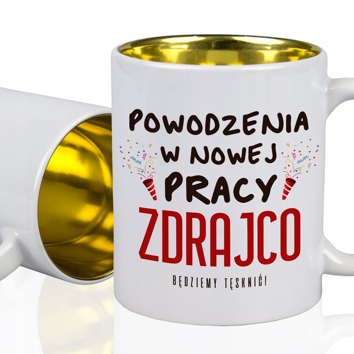 KUBEK ZŁOTY Na Prezent Odejście Z Pracy POWODZENIA W NOWEJ PRACY Wzory - Inna marka | Sklep ...