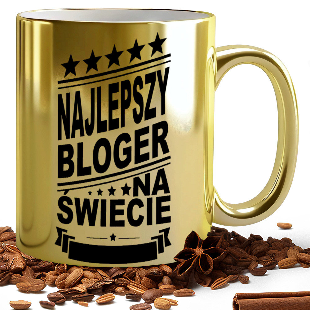 Kubek złoty Najlepszy Bloger Na Świecie - VoloDonum | Sklep EMPIK.COM