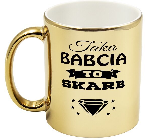 KUBEK ZŁOTY PREMIUM PREZENT DZIEŃ BABCI RÓŻNE WZORY BABCIA - MAGIAPREZENTUcom | Sklep EMPIK.COM