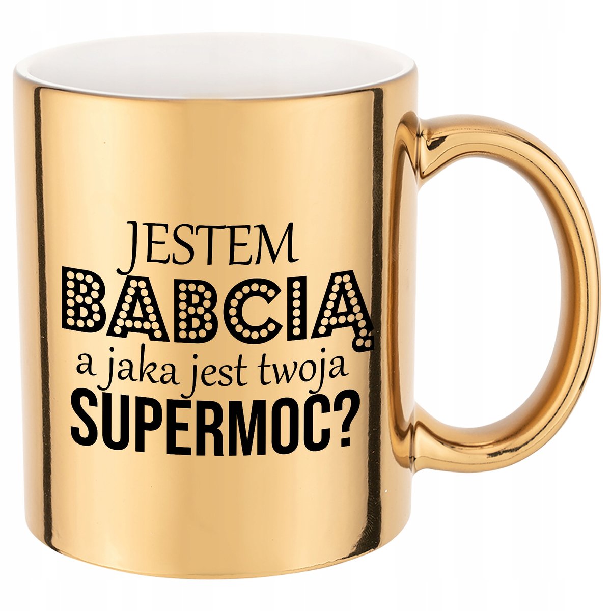 KUBEK ZŁOTY PREZENT DLA BABCI SUPERMOC NOWE WZORY - Inna marka | Sklep EMPIK.COM