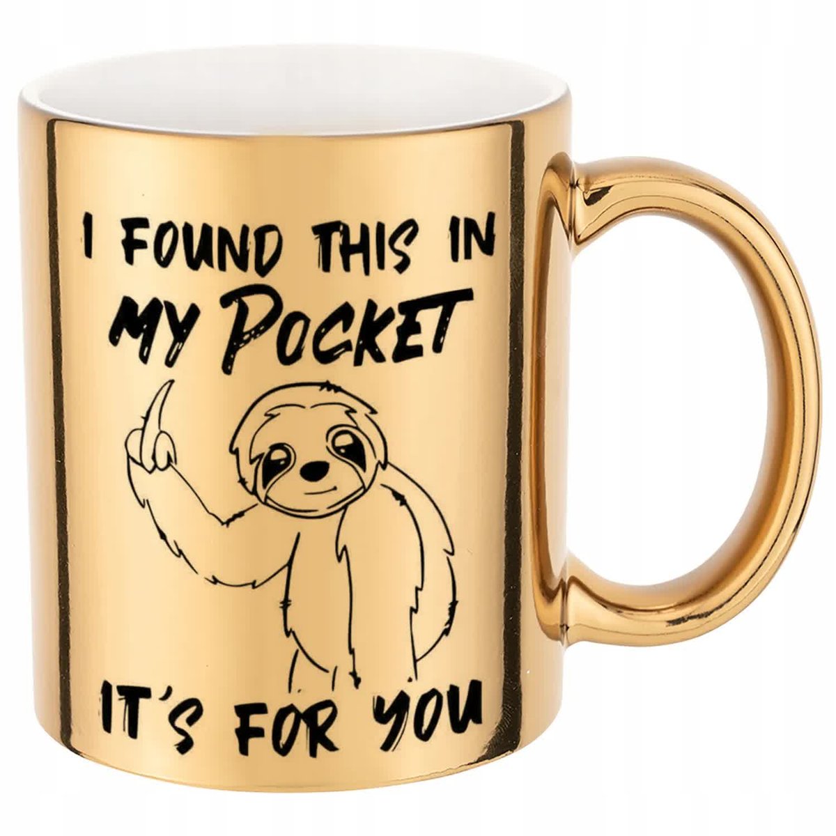 KUBEK ZŁOTY PREZENT I FOUND THIS IN MY POCKET DLA KOLEGI KOLEŻANKI WZORY - Inna marka | Sklep ...