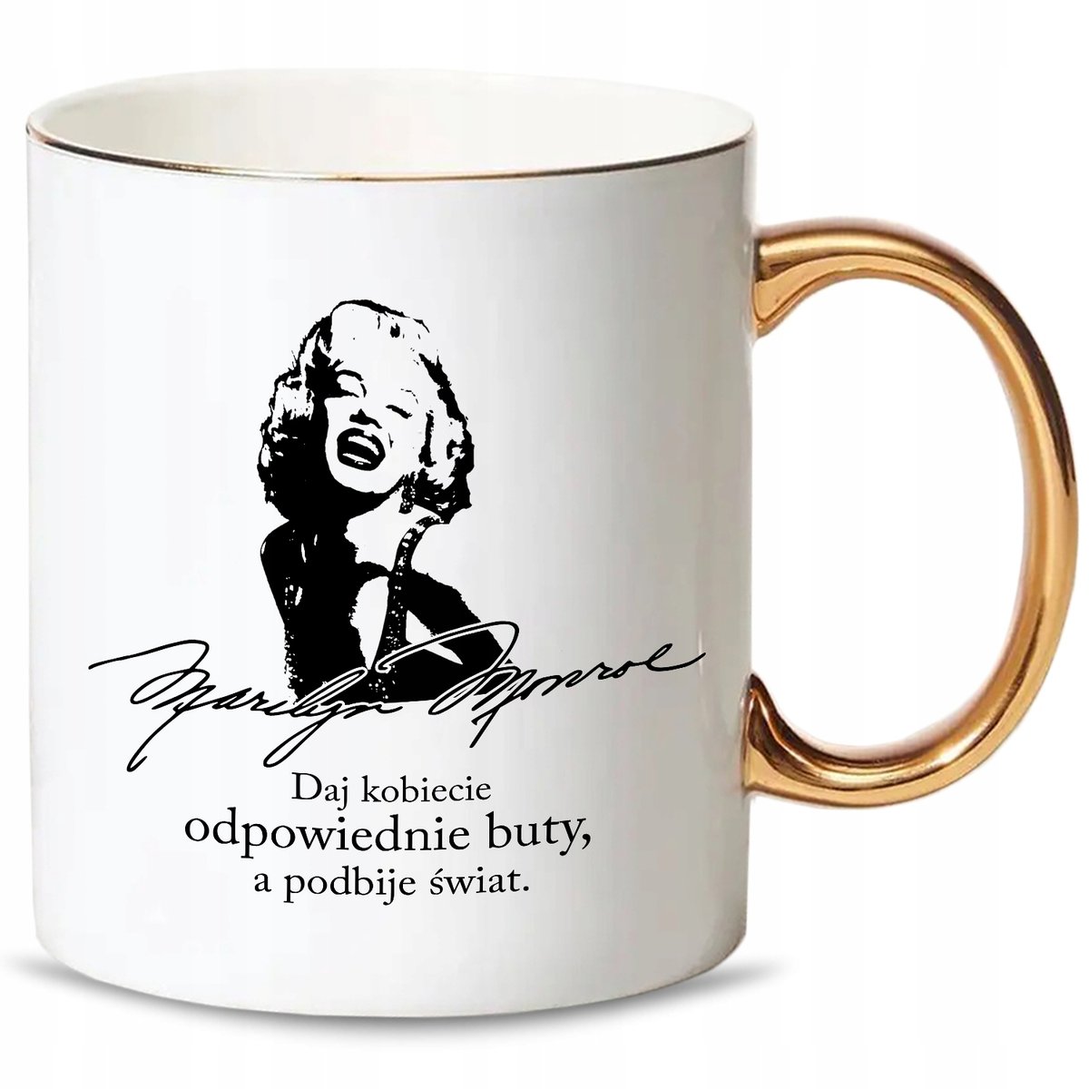 KUBEK Złoty Uchwyt MARILYN MONROE Wiele WZORÓW MiX - StyleCouture | Sklep EMPIK.COM