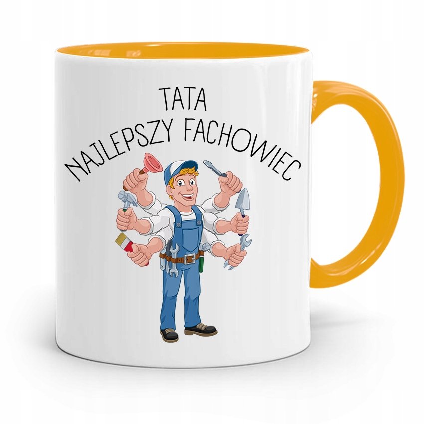 KUBEK ŻÓŁTY PREZENT DZIEŃ OJCA NAJLEPSZY FACHOWIEC z Nadrukiem ze ... KUBEK ŻÓŁTY PREZENT DZIEŃ OJCA NAJLEPSZY FACHOWIEC z Nadrukiem ze ...