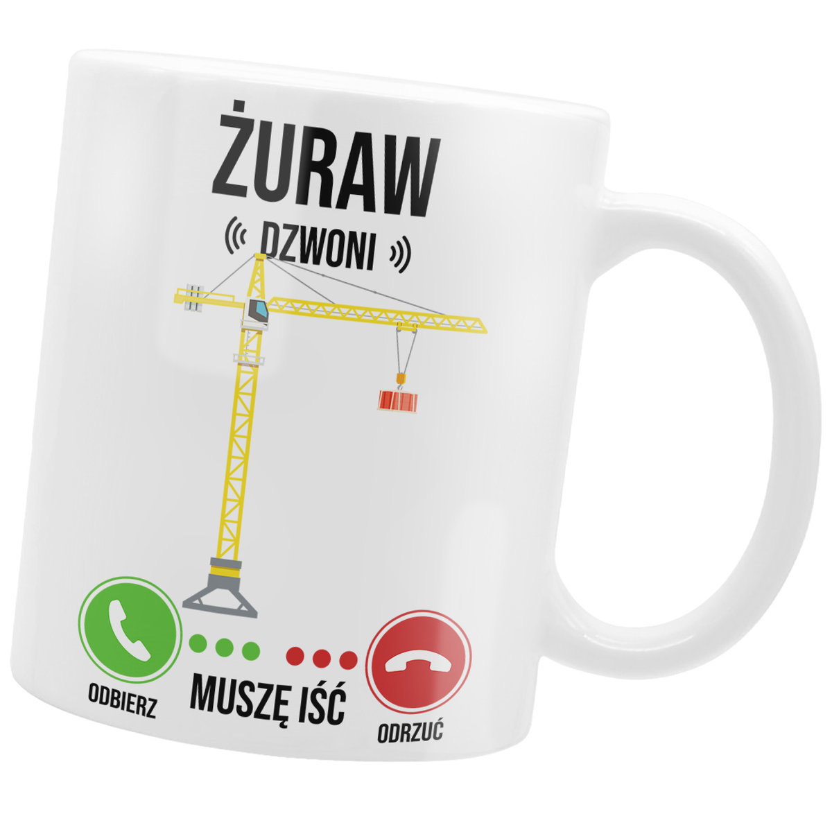 KUBEK ŻURAW DZWONI MUSZĘ IŚĆ ZABAWNY PREZENT - Inna marka | Sklep EMPIK.COM
