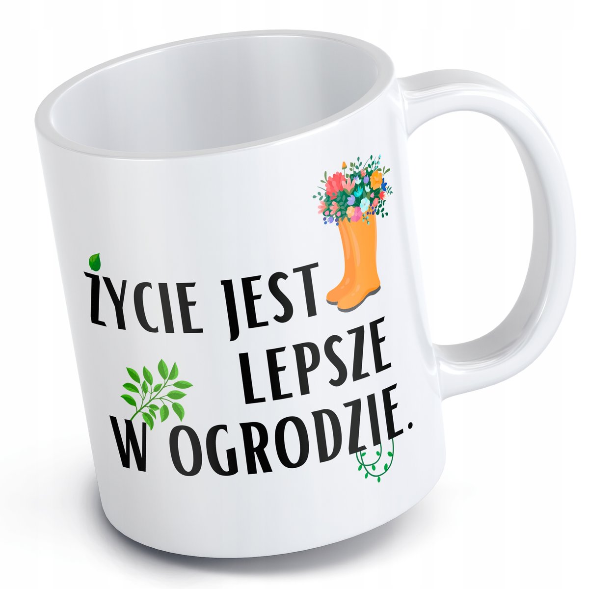 Kubek życie jest lepsze w ogrodzie miłośniczka roślin ogrodniczka pasja ...
