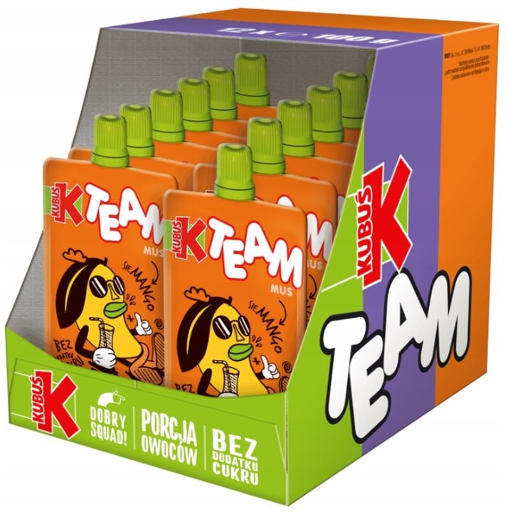 Kubuś mus TEAM MANGO marakuja 100g x 12szt - Inna marka | Sklep EMPIK.COM