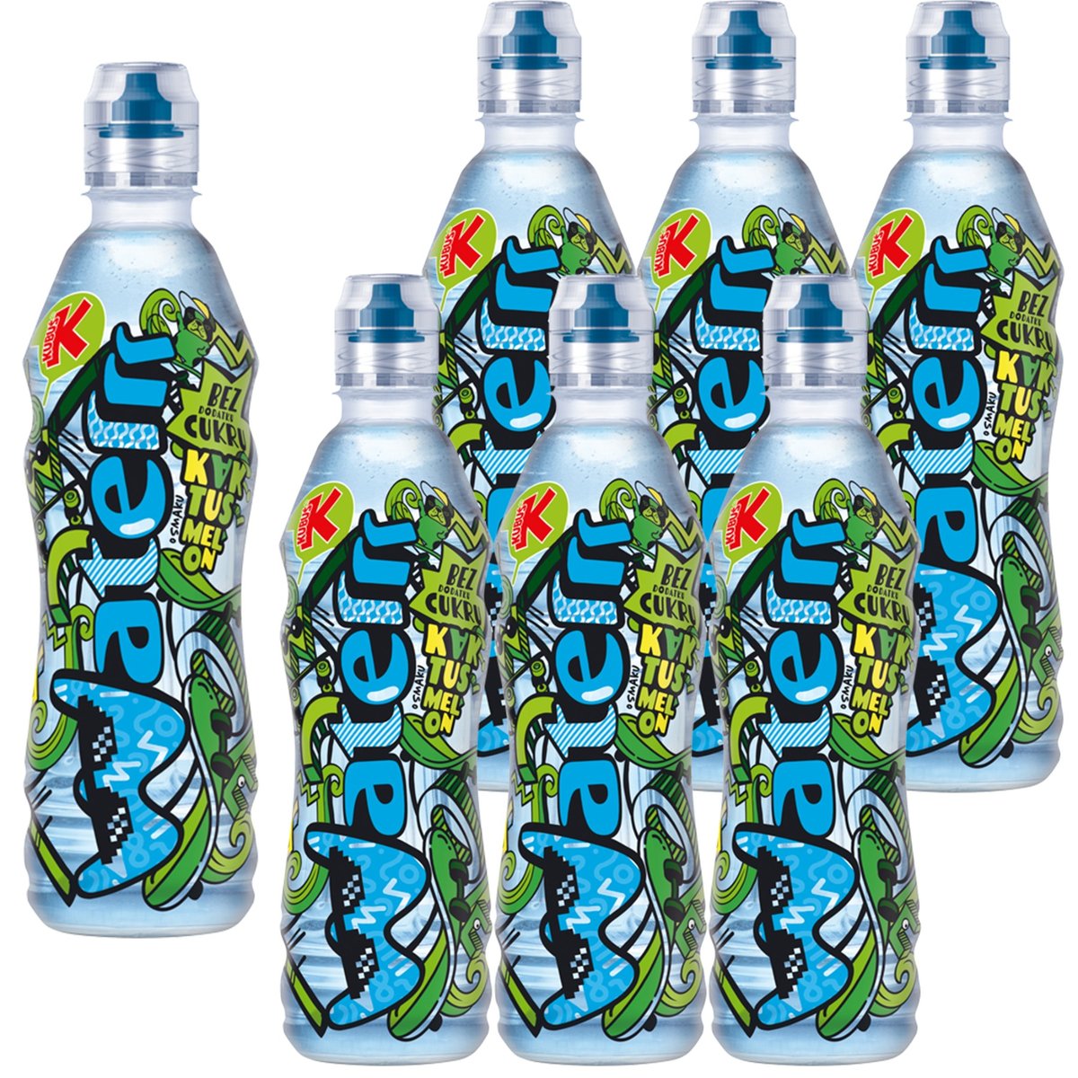 Kubuś Water City Napój owocowy o smaku kaktusa i melonu 500 ml x 6 ...