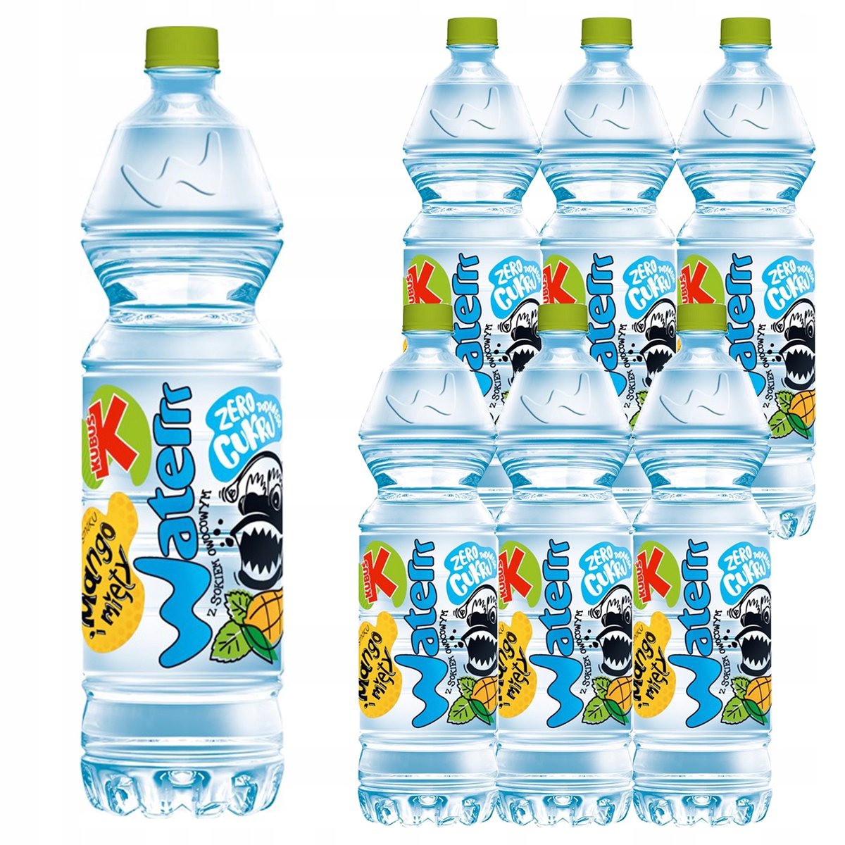 KUBUŚ Water napój o smaku mango mięta 1,5l x 6 sztuk - Kubuś | Sklep ...