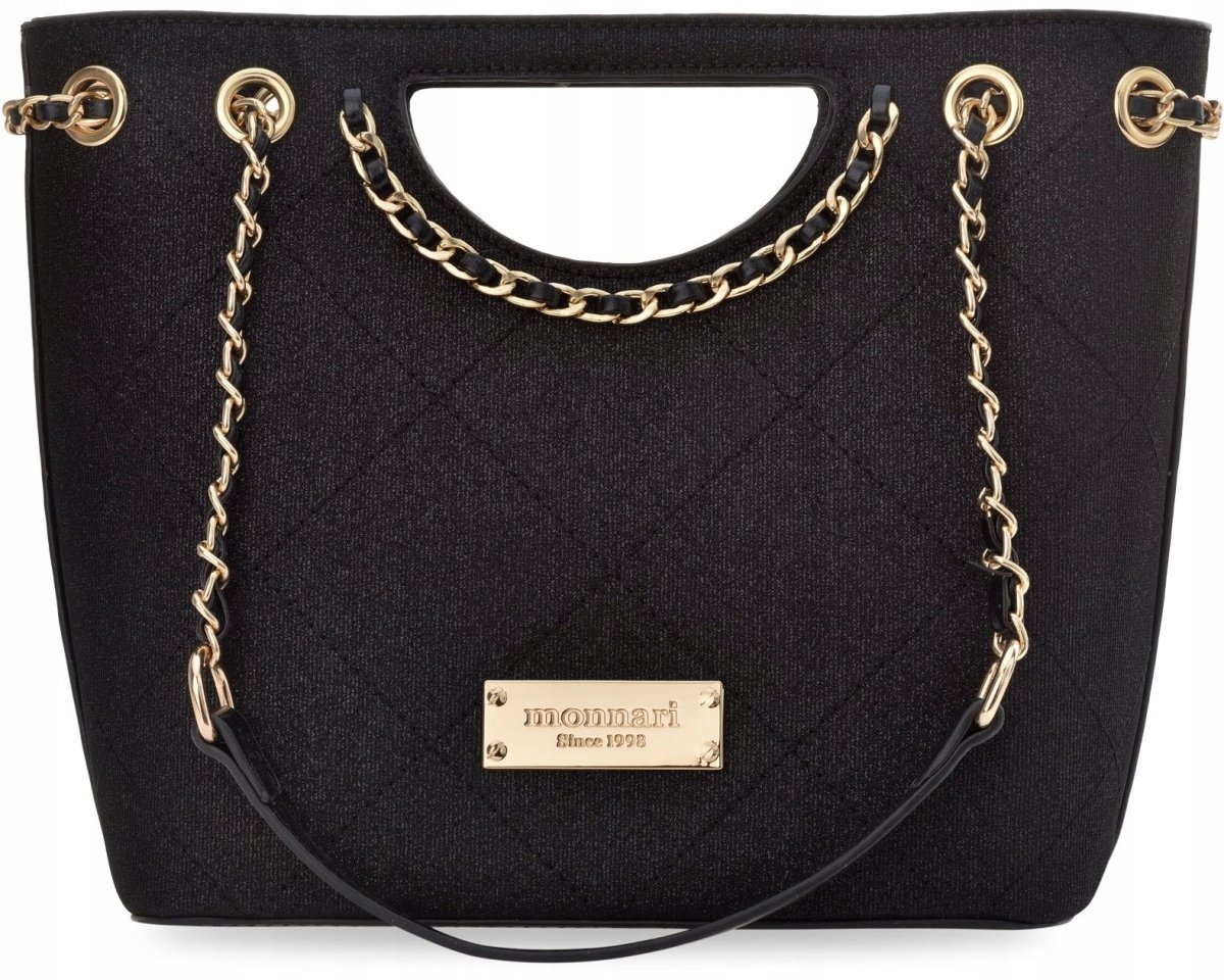 Kuferek monnari elegancka torba damska opalizująca wizytowa torebka czarna - MONNARI | Moda ...