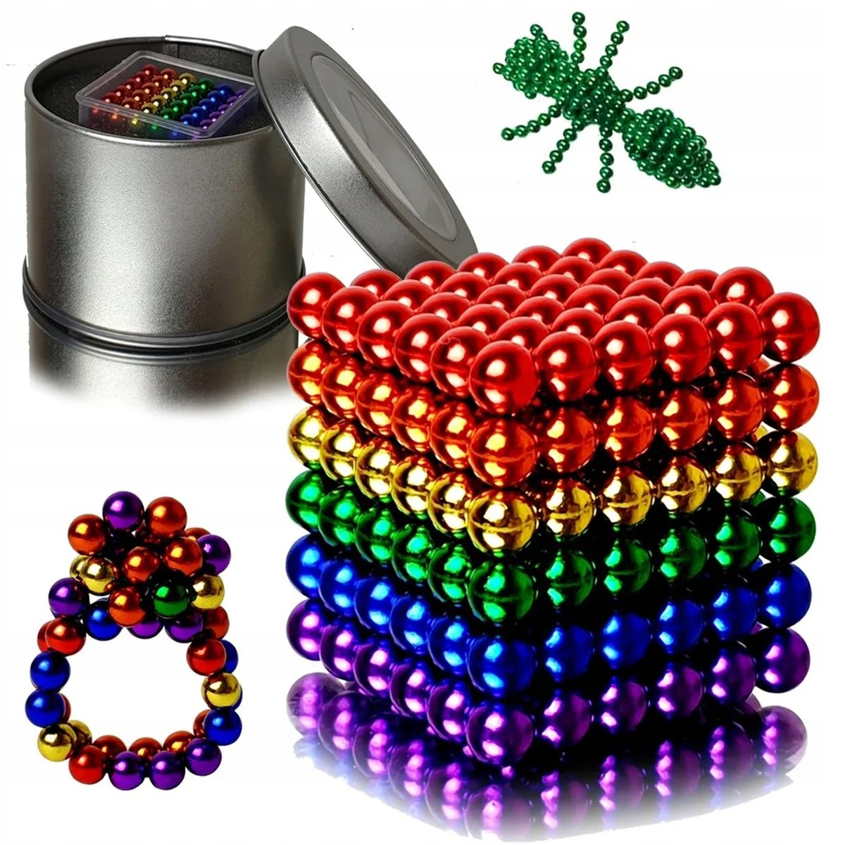 KULKI MAGNETYCZNE NEOCUBE XXL 5 mm 216 szt. + BOX - Gordon | Sklep ...