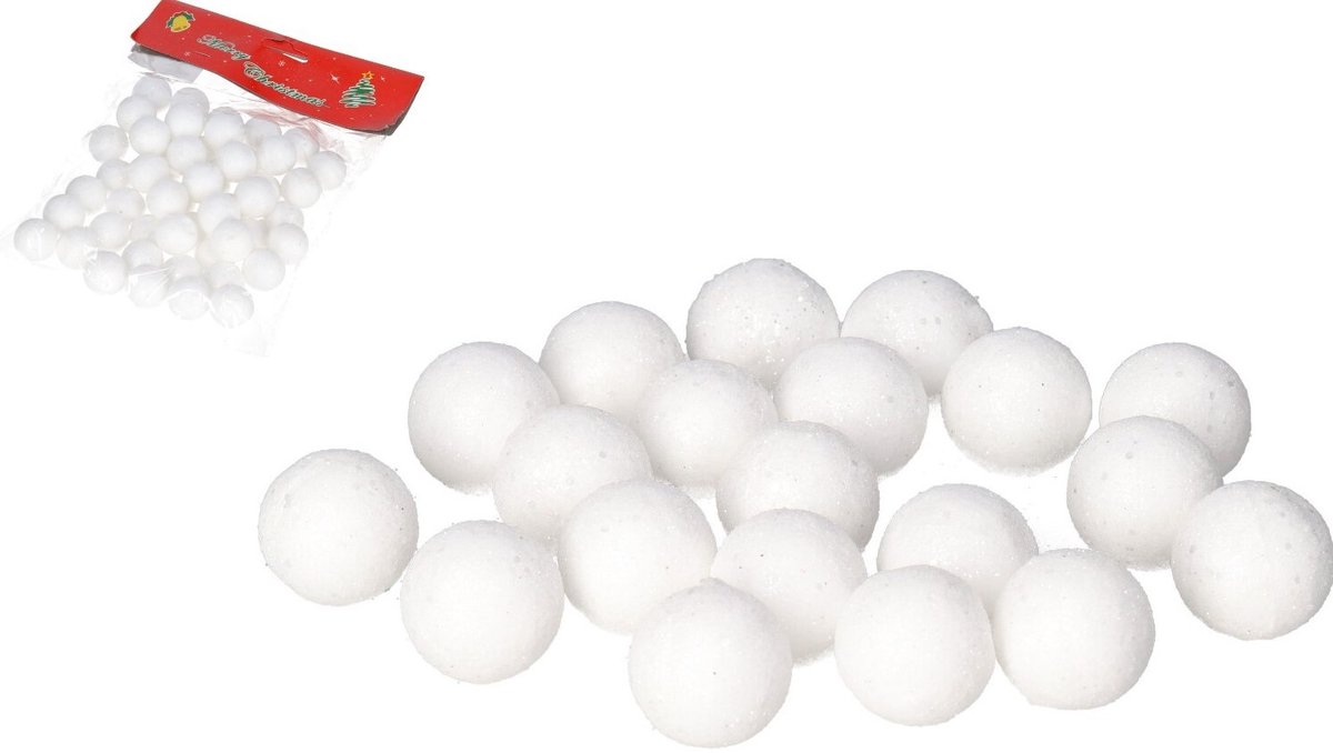 Kulki Styropianowe Z Brokatem 2,5Cm 50Szt Białe - Inna marka | Sklep EMPIK.COM