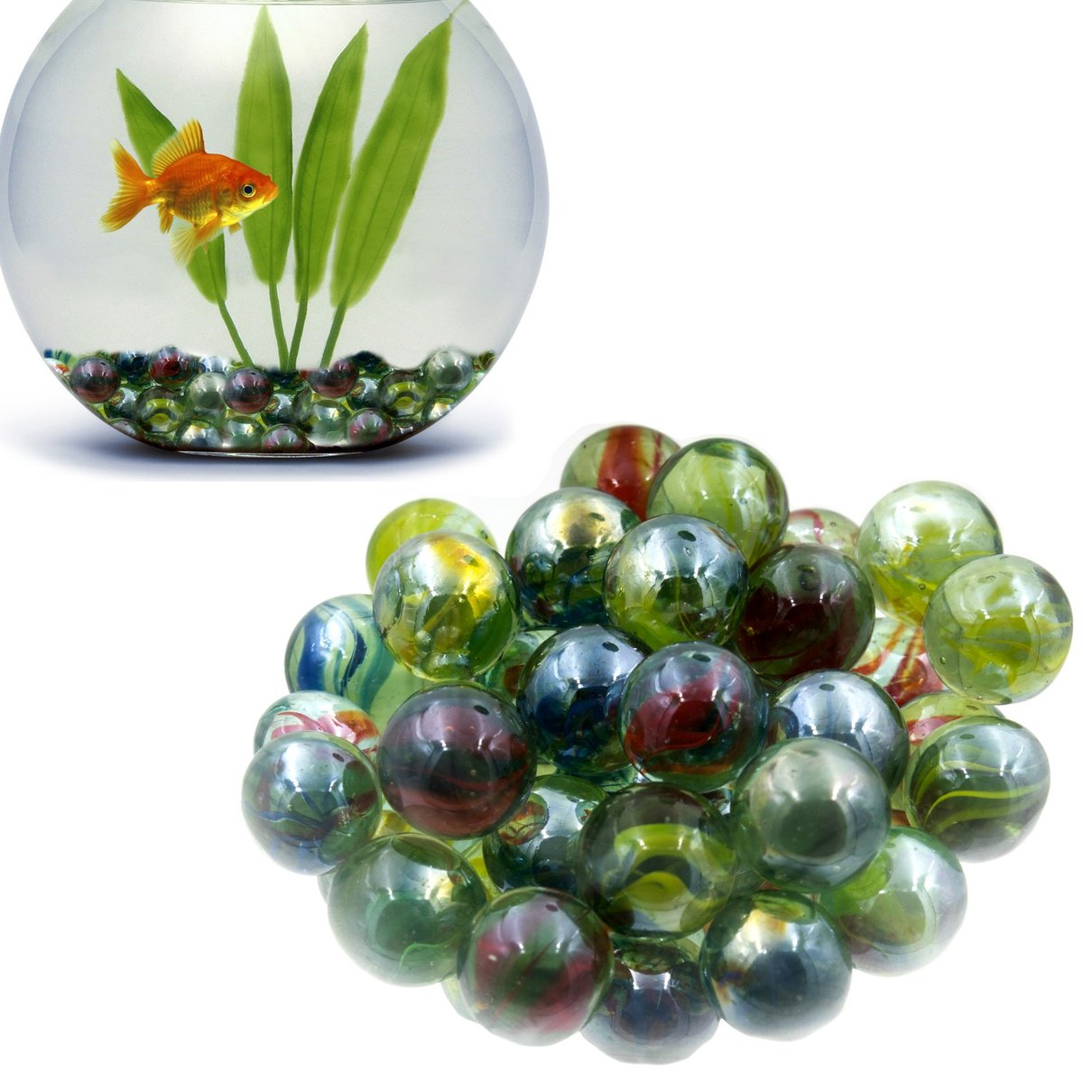 Kulki Szklane Dekoracyjne 70 Szt Do Akwarium 16Mm - decortrend | Sklep EMPIK.COM