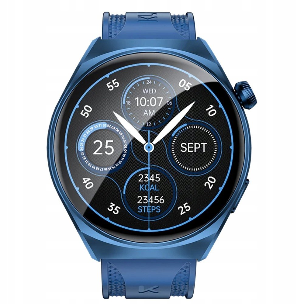 KUMI Smartwatch GW6 1.43 cala 300 mAh niebieski - Kumi | Sklep EMPIK.COM