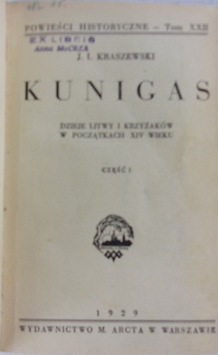 Kunigas. Część I, 1929 r. - W opisie | Książka w Empik