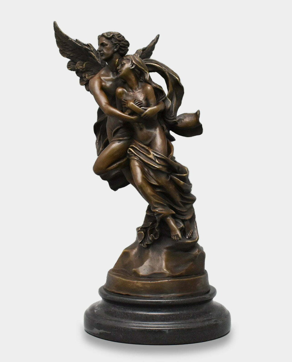 Kupidyn i Psyche Rzeźba z Brązu - rzezbyzbrazu.pl | Sklep EMPIK.COM