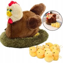 KURA PLUSZOWA Z KURCZAKAMI 10SZT, LEANTOYS - inna (Inny) | Sklep EMPIK.COM
