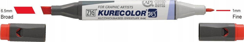 Kuretake Marker Kurecolor Twin Carmine Red 208 - KURETAKE | Sklep EMPIK.COM