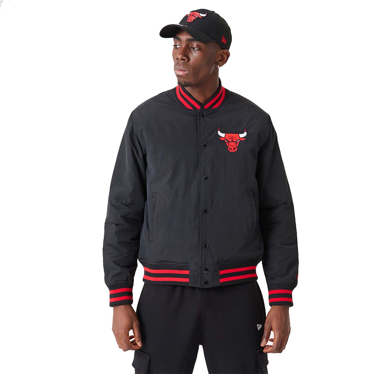 Kurtka bomberka New Era NBA Chicago Bulls Script Bomber Jacket ...