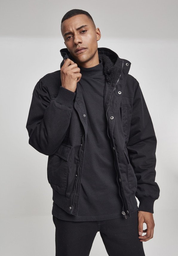 Kurtka Hooded Cotton Jacket-L - Urban Classics | Moda Sklep EMPIK.COM