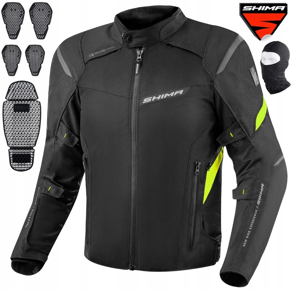Kurtka Motocyklowa | Shima Rush 2.0 | Męska Tekstylna Wodoodporna M ...
