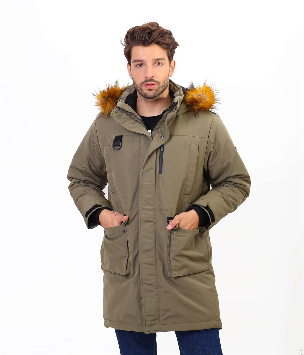 Kurtka parka PATRICK 2020 KHAKI-M - Lee Cooper | Sport Sklep EMPIK.COM