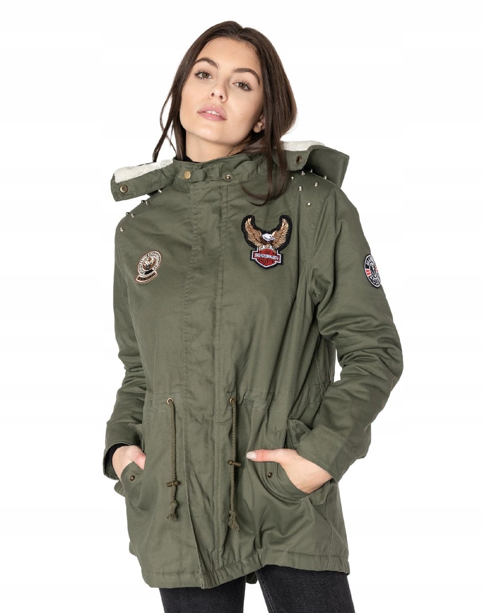 Kurtka Przejsciowa Damska Parka Bomber 38505-2 r S - Inna marka | Moda ...