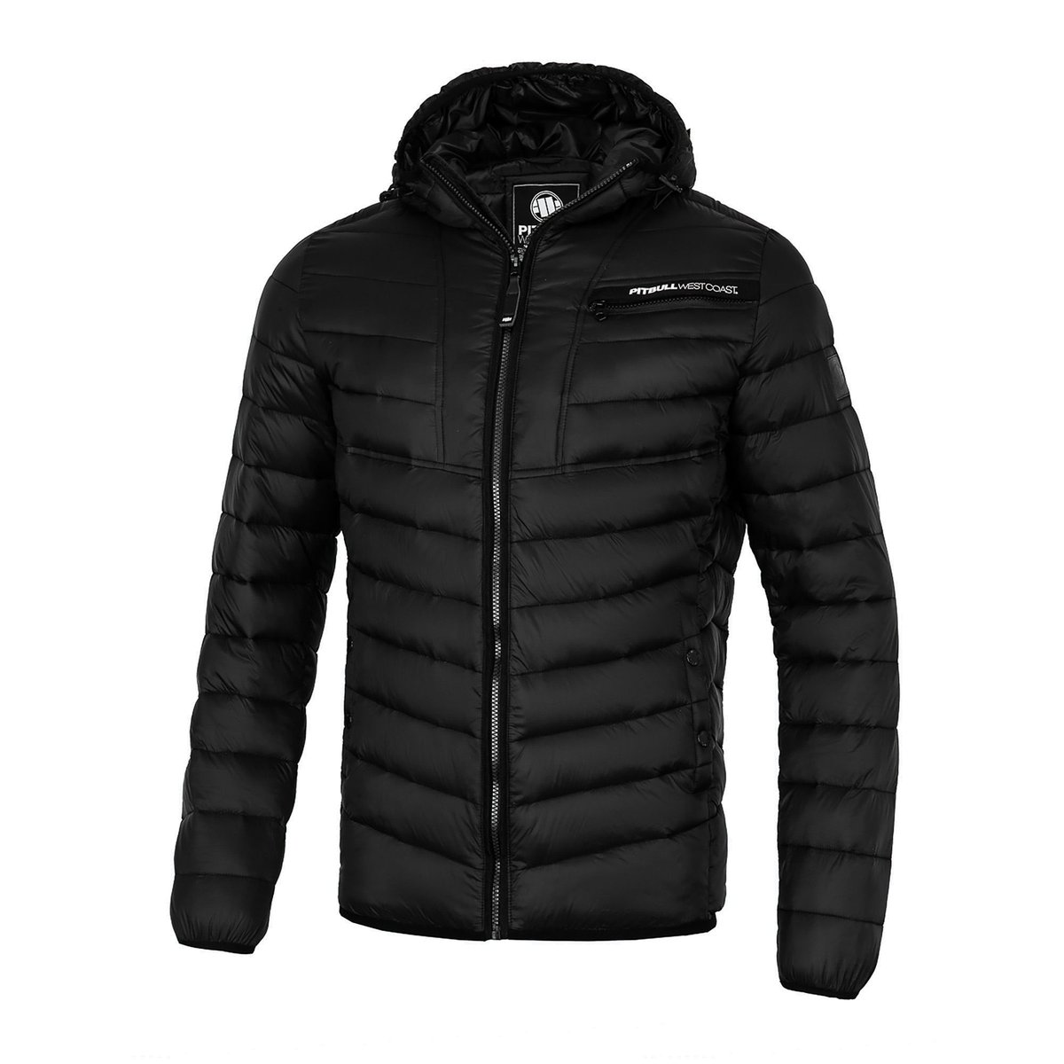 Kurtka puchowa męska Pitbull Royston Hooded Quilted czarna 522027 M ...
