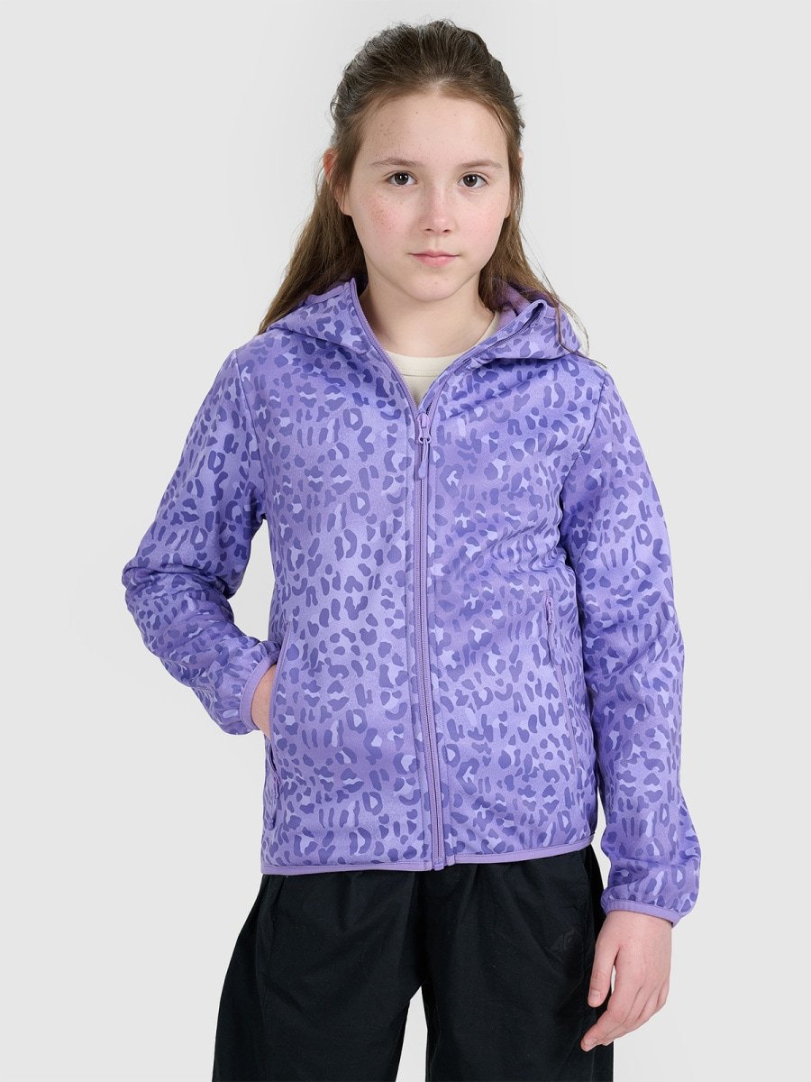 Kurtka softshell wiatroodporna membrana 5000 dziewczęca 4F ...