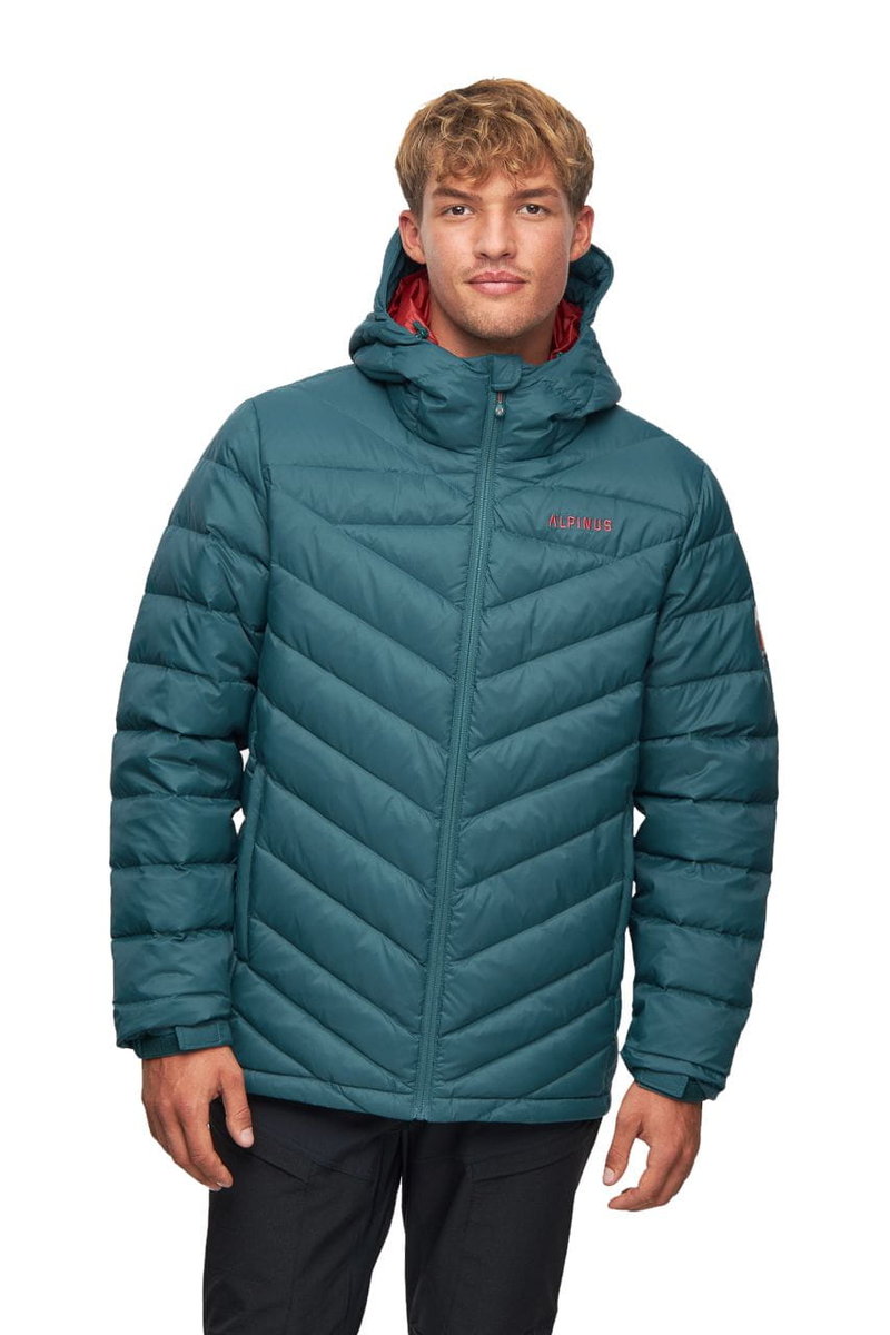 Kurtka z puchem gęsim męska Alpinus Monviso morski - L - Alpinus | Moda ...