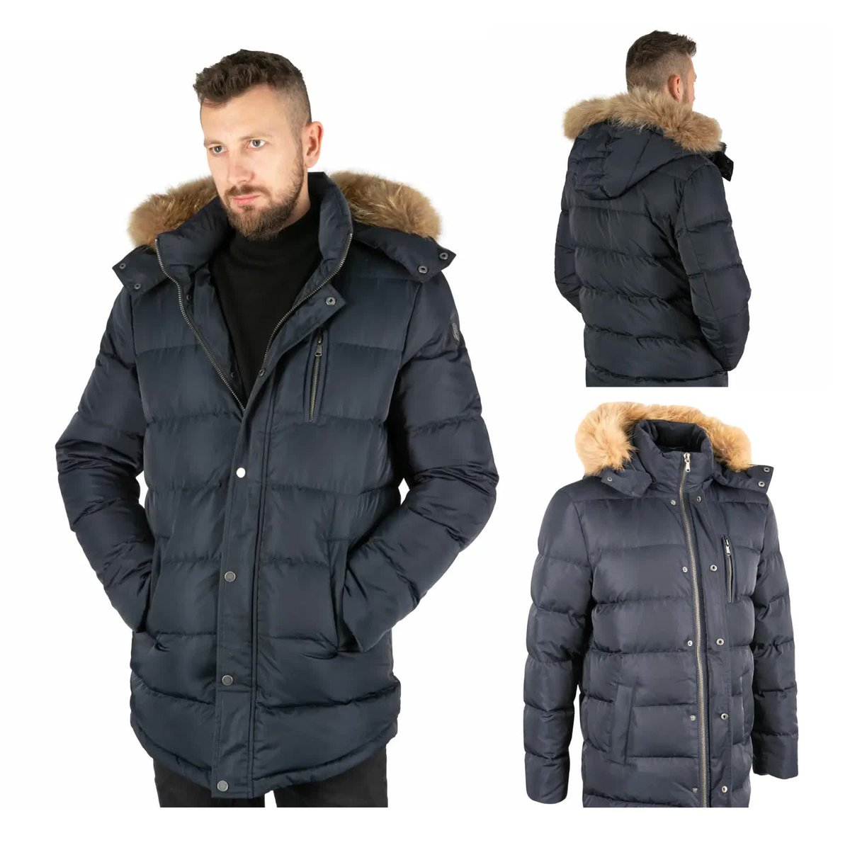 Kurtka zimowa męska, NATURALNY PUCH Volcano Captain Mike 4XL - Captain ...