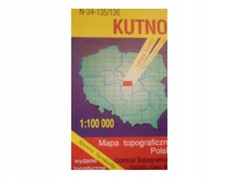 Kutno mapa topograficzna Polski - W opisie | Książka w Empik