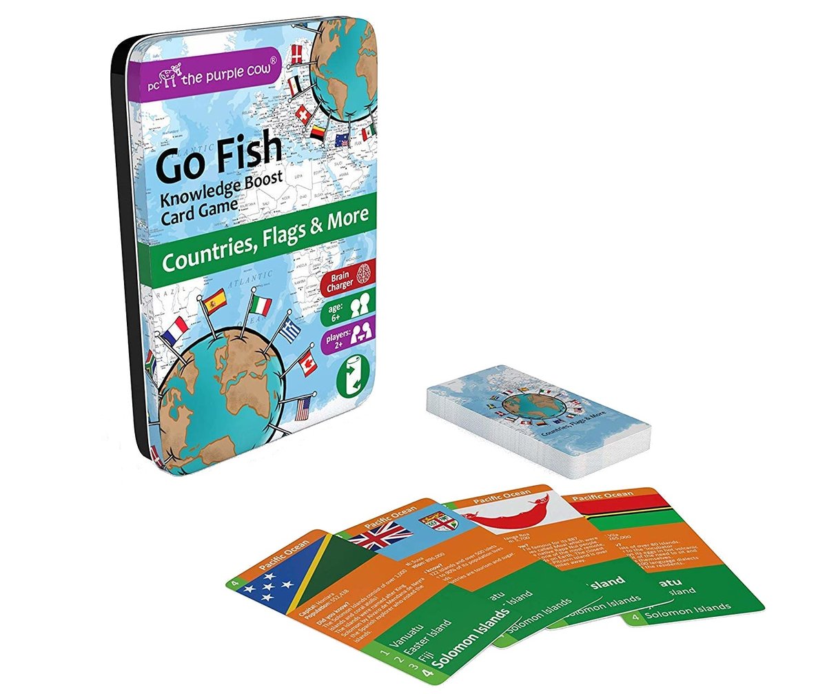 Kwartet - Go Fish Kraje, Flagi i inne gra karciana The Purple Cow - The ...