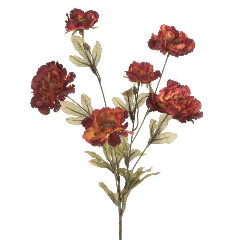 Kwiat dekoracyjny, EUROFIRANY, Natu, bordowy i żółty - Eurofirany ...
