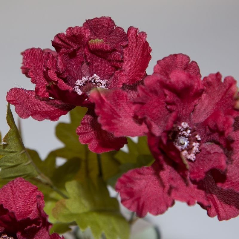 KWIAT NATU 252 DŁ. 39 CM DŁ. Z KWIATAMI 20 CM ŚR. KWIAT 7 CM BORDOWY - Eurofirany | Sklep EMPIK.COM