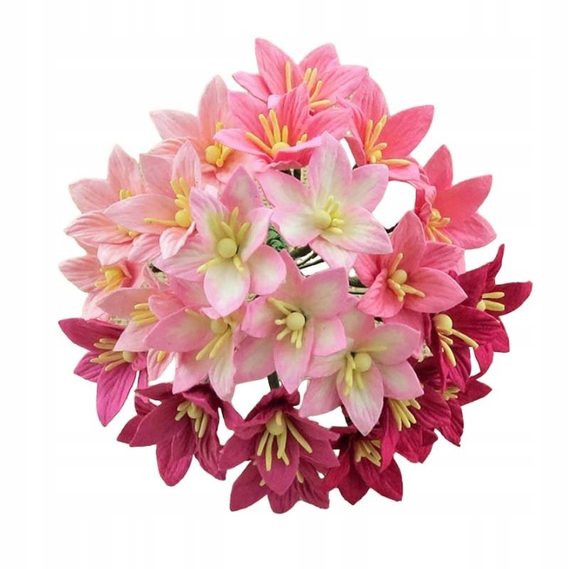 KWIATY papierowe LILIE mix różowy - 50szt - Wild Orchid Crafts | Sklep ...