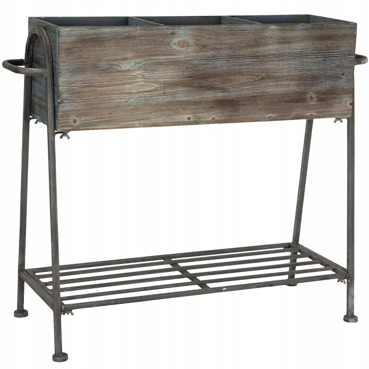 KWIETNIK STOJAK NA KWIATY loft duży wysoki drewniany metalowy do salonu ...