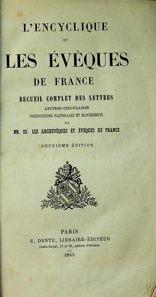 L'Encyclique et les eveques de France 1865 r. - W opisie | Książka w Empik
