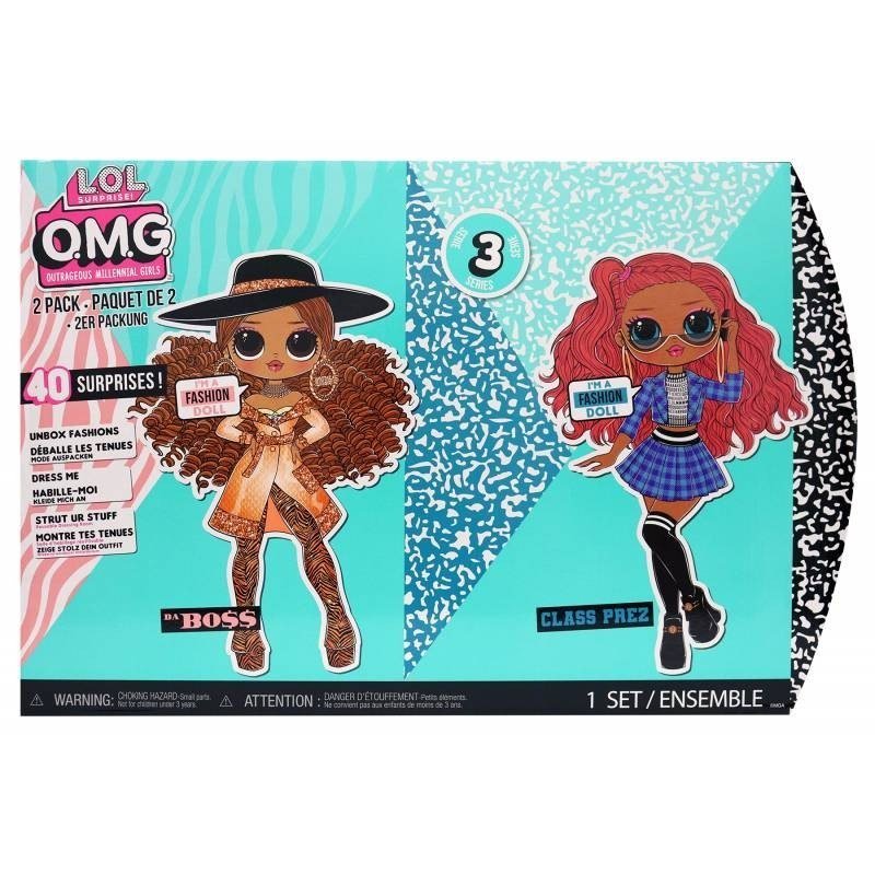 L.O.L. Surprise OMG 2pk S3 DaBoss and Class Prez - L.O.L. Surprise | Sklep EMPIK.COM