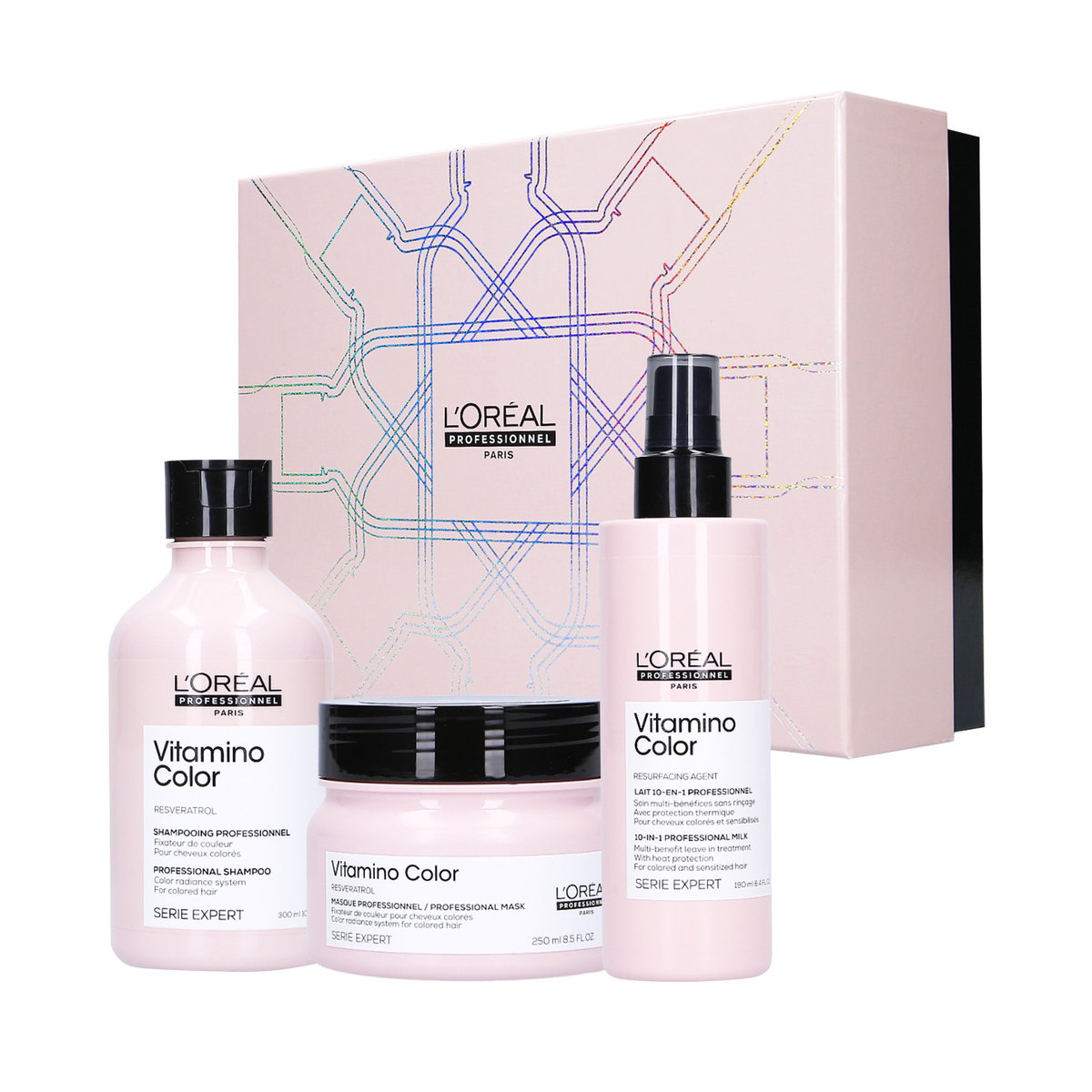 L’Oreal Professionnel, Vitamino Color, Zestaw kosmetyków do pielęgnacji, 3 szt. | Sklep EMPIK.COM