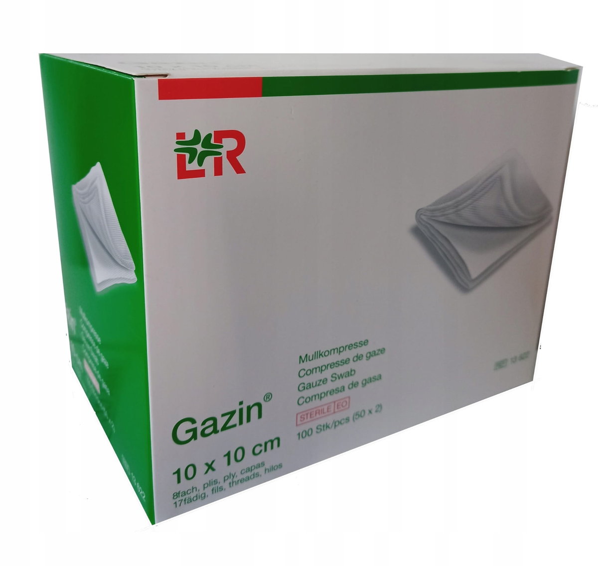 L&R - Kompresy z gazy ster. Gazin 10x10 (50x2) | Sklep EMPIK.COM