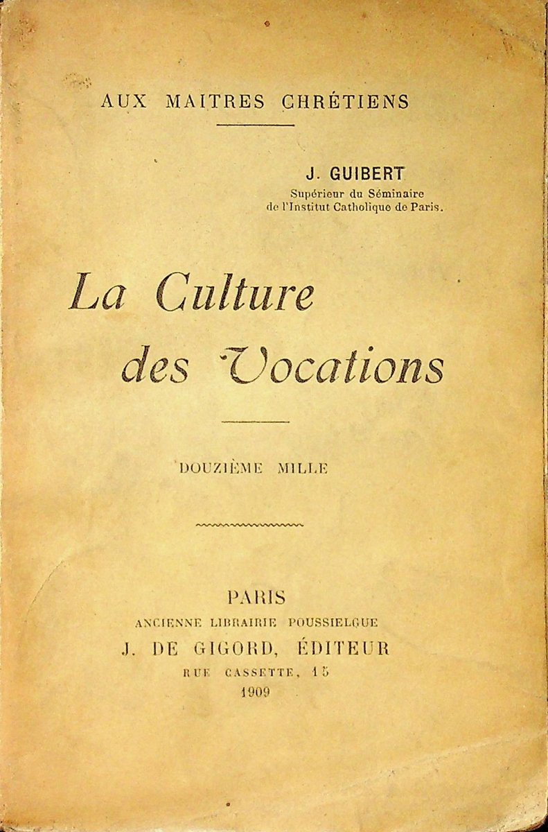 La Culture des Vocations 1909 r. - W opisie | Książka w Empik
