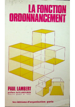 La fonction ordonnancement - Paul Lambert | Książka w Empik