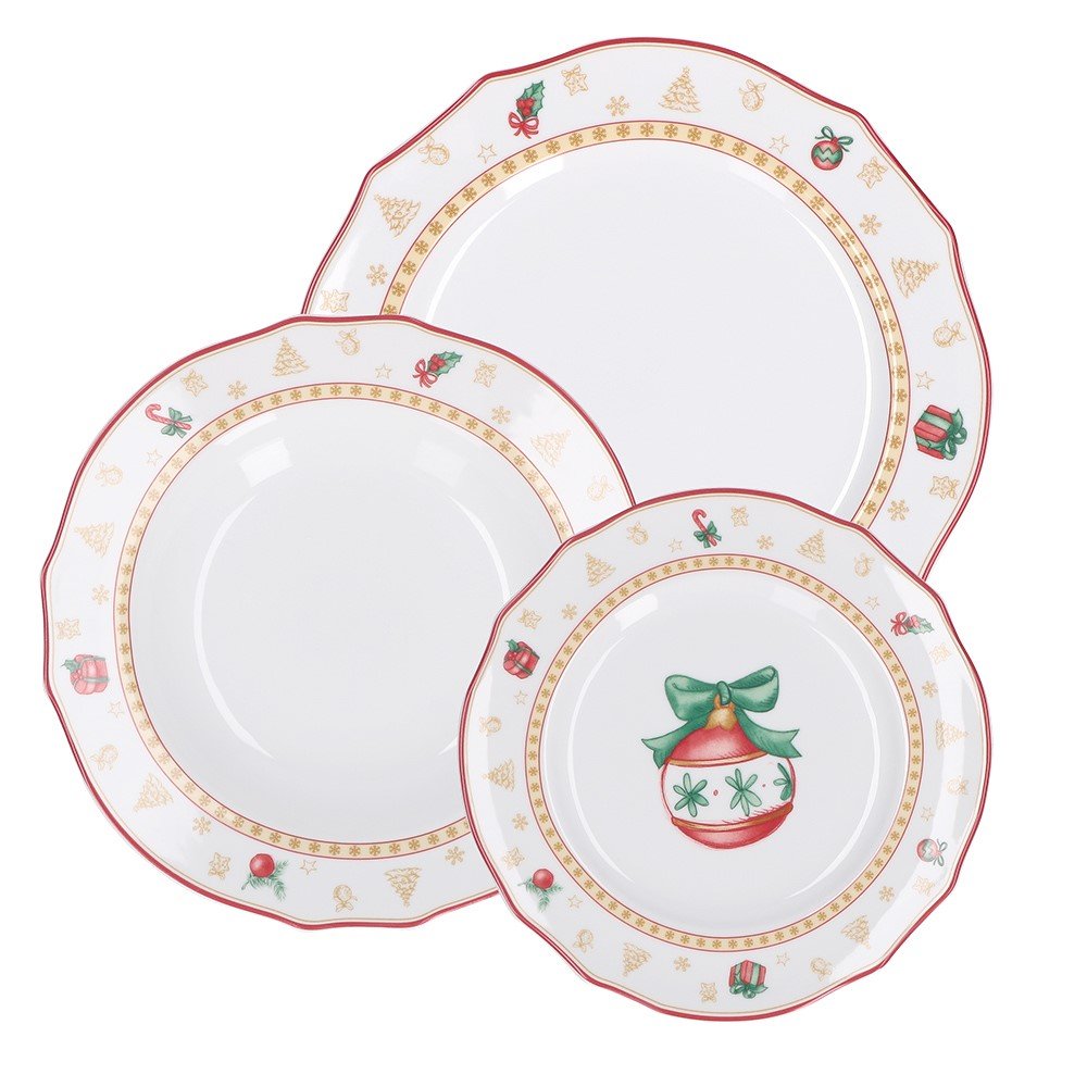 LA PORCELLANA BIANCA CHRISTMAS EDITION Zestaw 3 talerzy dla 2 osób - La ...