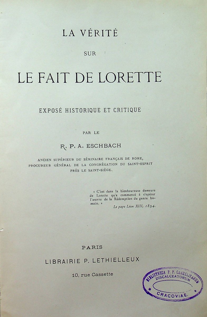 La verite sur le Fait de Lorette 1909 r. - W opisie | Książka w Empik