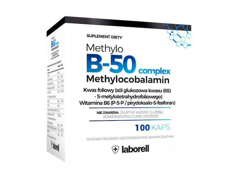 Laborell, Witamina Methylo B-50 Complex, Suplement diety, 100 kaps. | Sklep EMPIK.COM