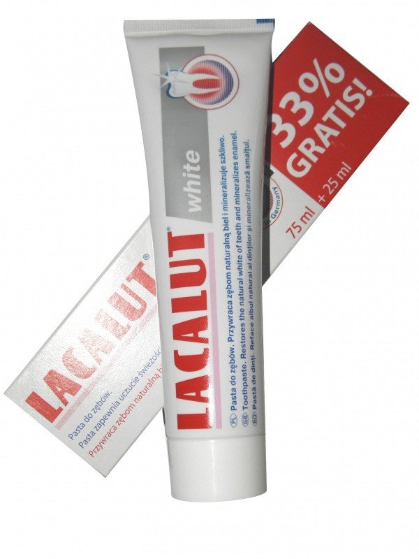 Lacalut, White, pasta do zębów wybielająca, 75 ml | Sklep EMPIK.COM