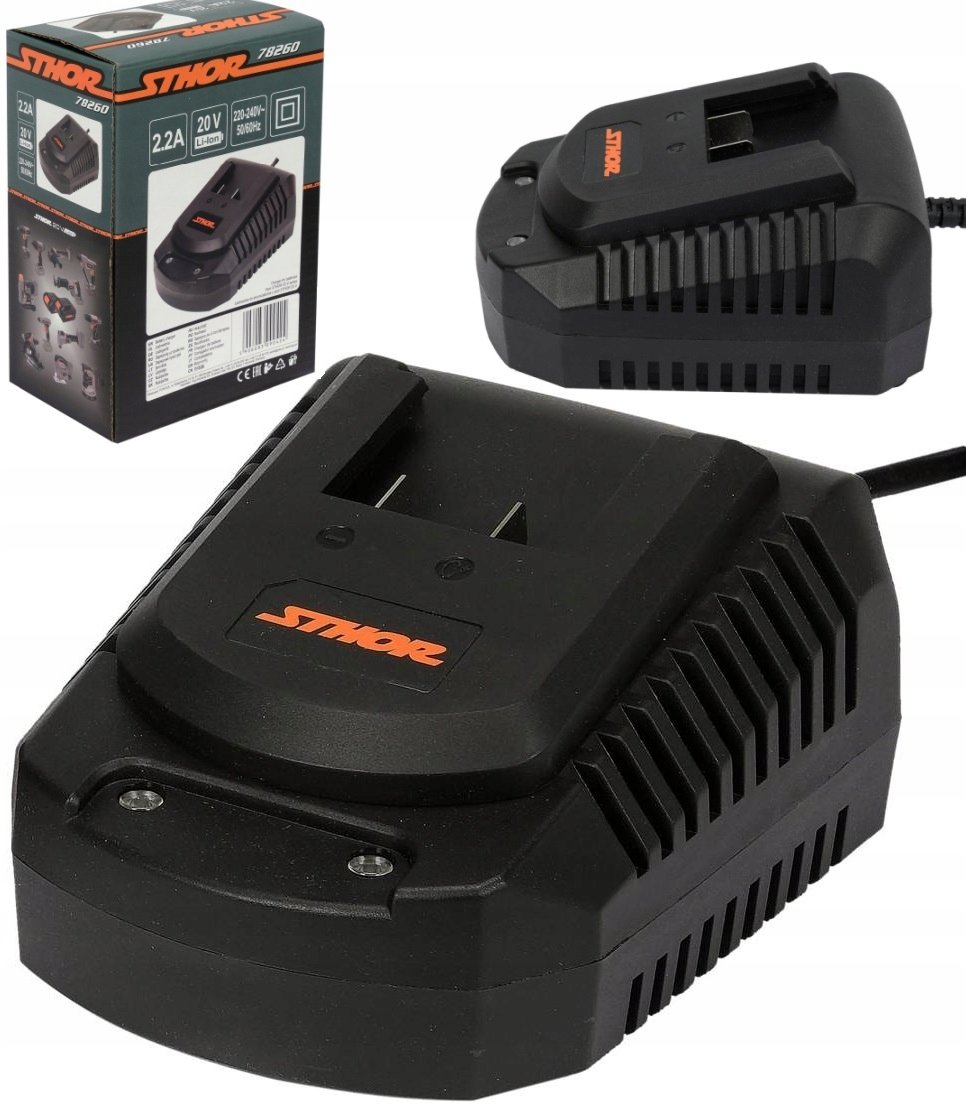 ŁADOWARKA 20V 2A DO AKUMULATORÓW SYSTEMU STHOR 20V - STHOR | Sklep ...