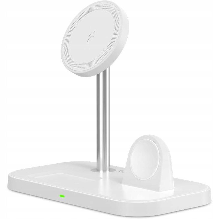 Ładowarka indukcyjna Tech-Protect Qi15W A22 3IN1 Magnetic Magsafe Wireless Charger, biała - TECH ...